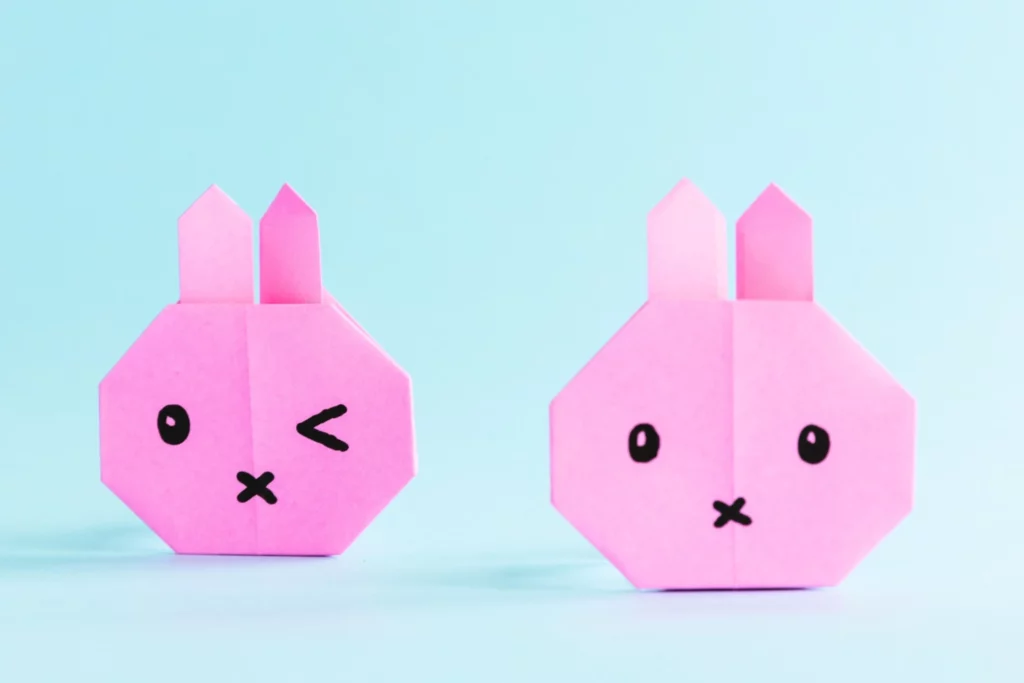 How to Make an Easy Origami Rabbit Face - Origami OK