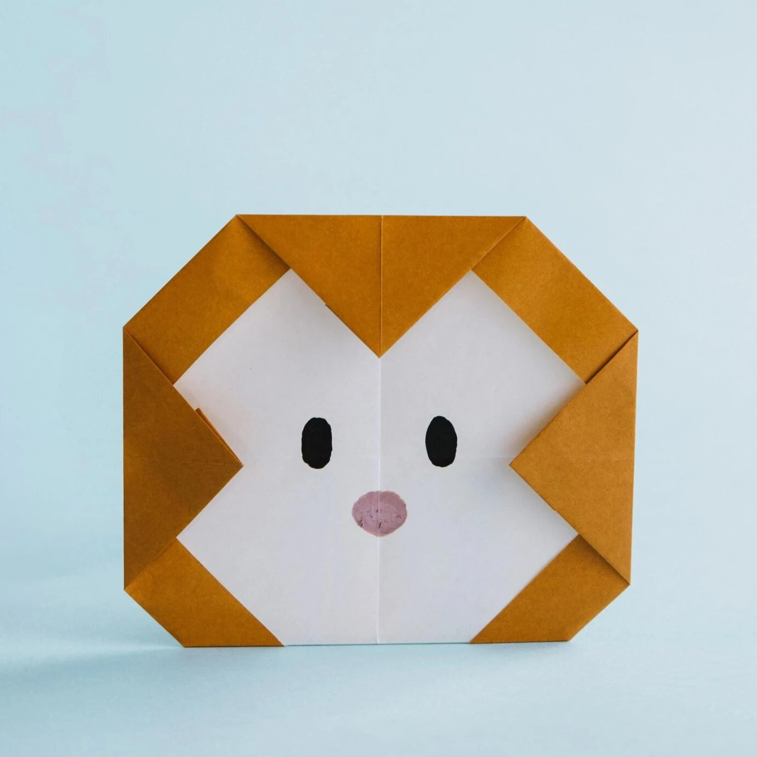 How to Make an Easy Origami Monkey Face - OrigamiOK