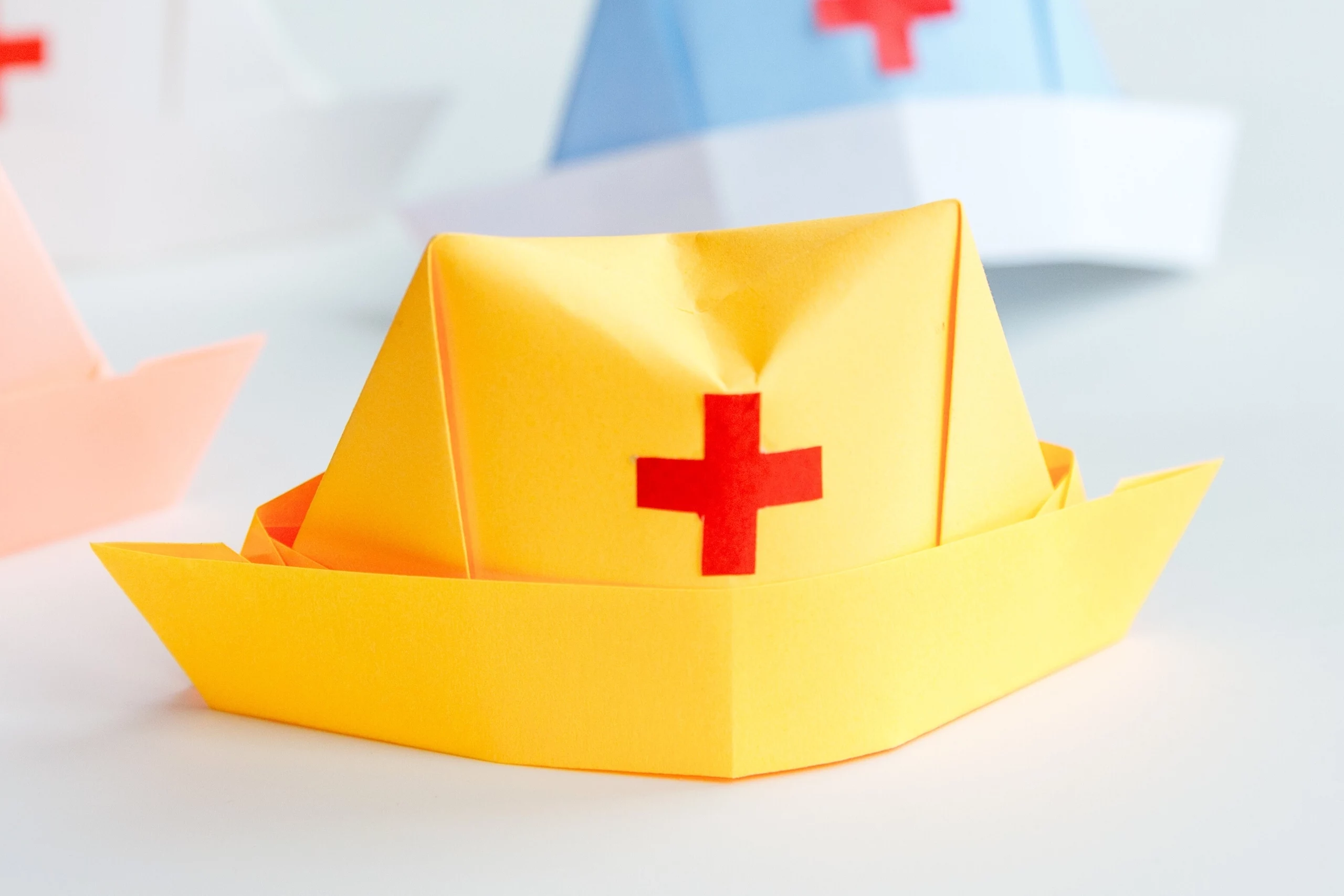 How to Make an Origami Nurse Hat - Origami OK