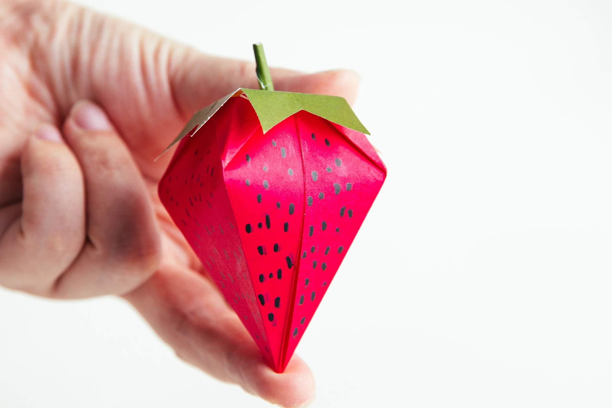 How to Make an Origami Strawberry - Origami OK