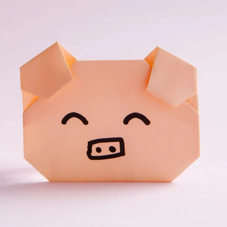How to Fold an Origami Pig - Origami OK