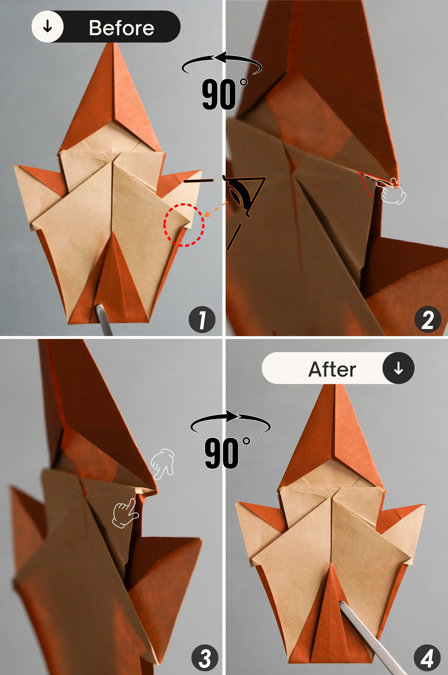 How to Fold an Origami Castle - Origami OK