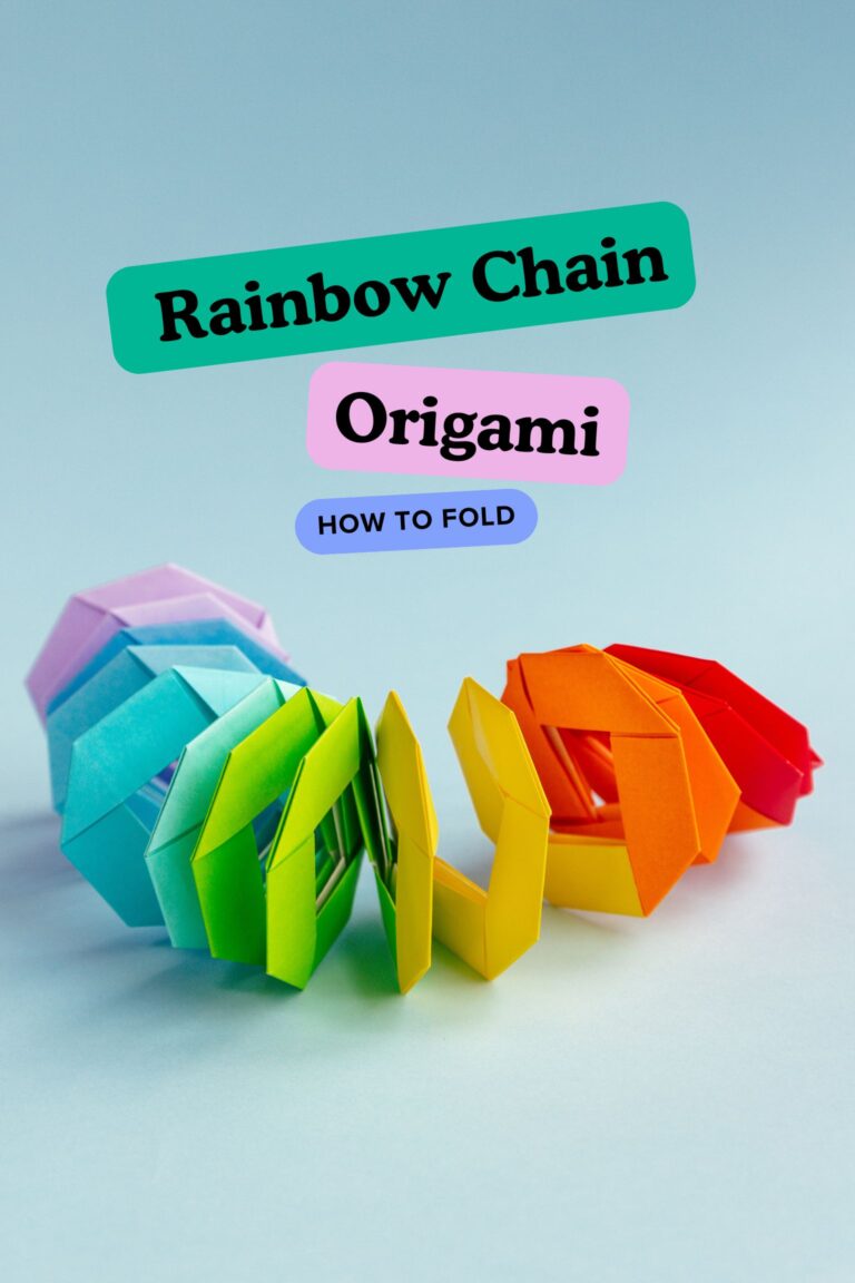 How to Fold an Origami Rainbow Chain - Origami OK
