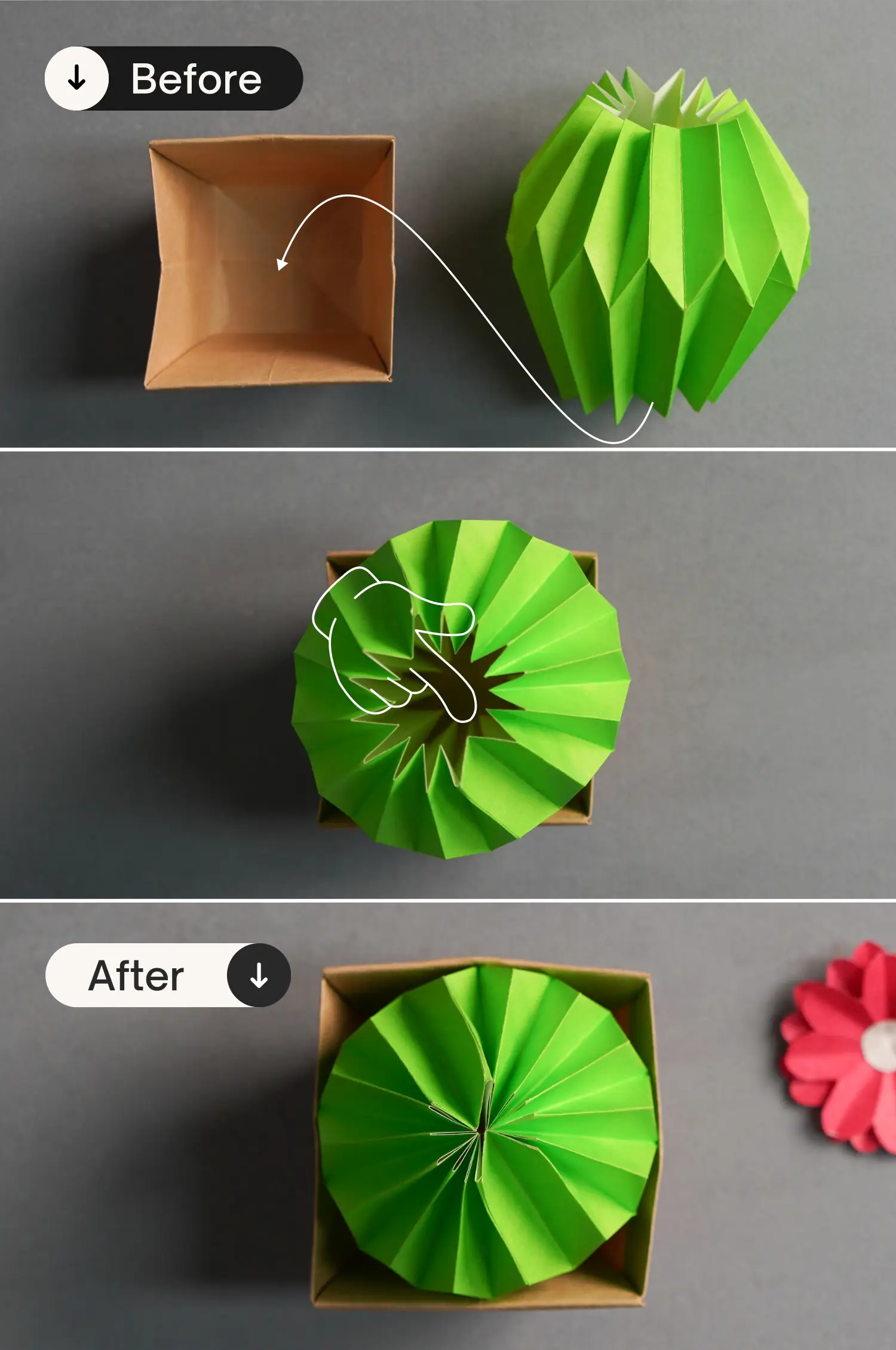 How to Make an Origami Cactus - Origami OK