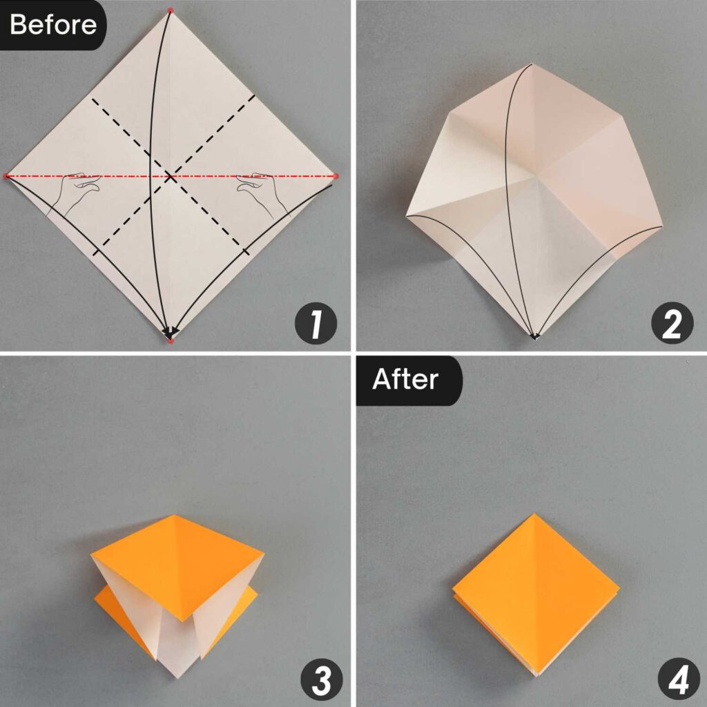 Origami Spinning Top with Two Pieces of Paper - OrigamiOK