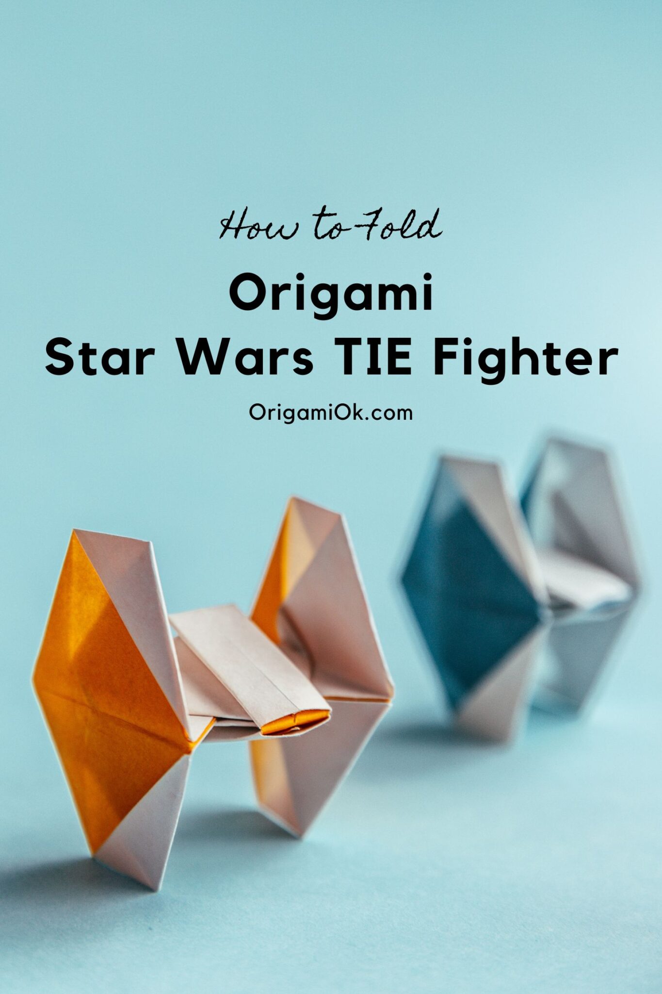 How to Fold an Origami Star Wars TIE Fighter - Origami OK
