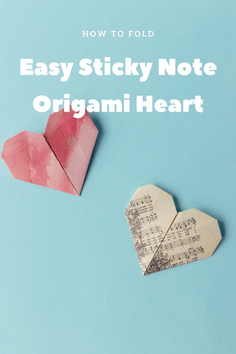 50+ Easy Sticky Note Origami Instructions - Origami OK