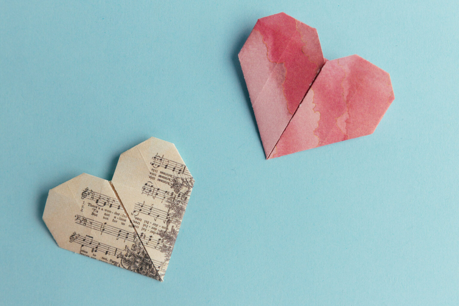 Easy Sticky Note Origami Heart - Origami OK