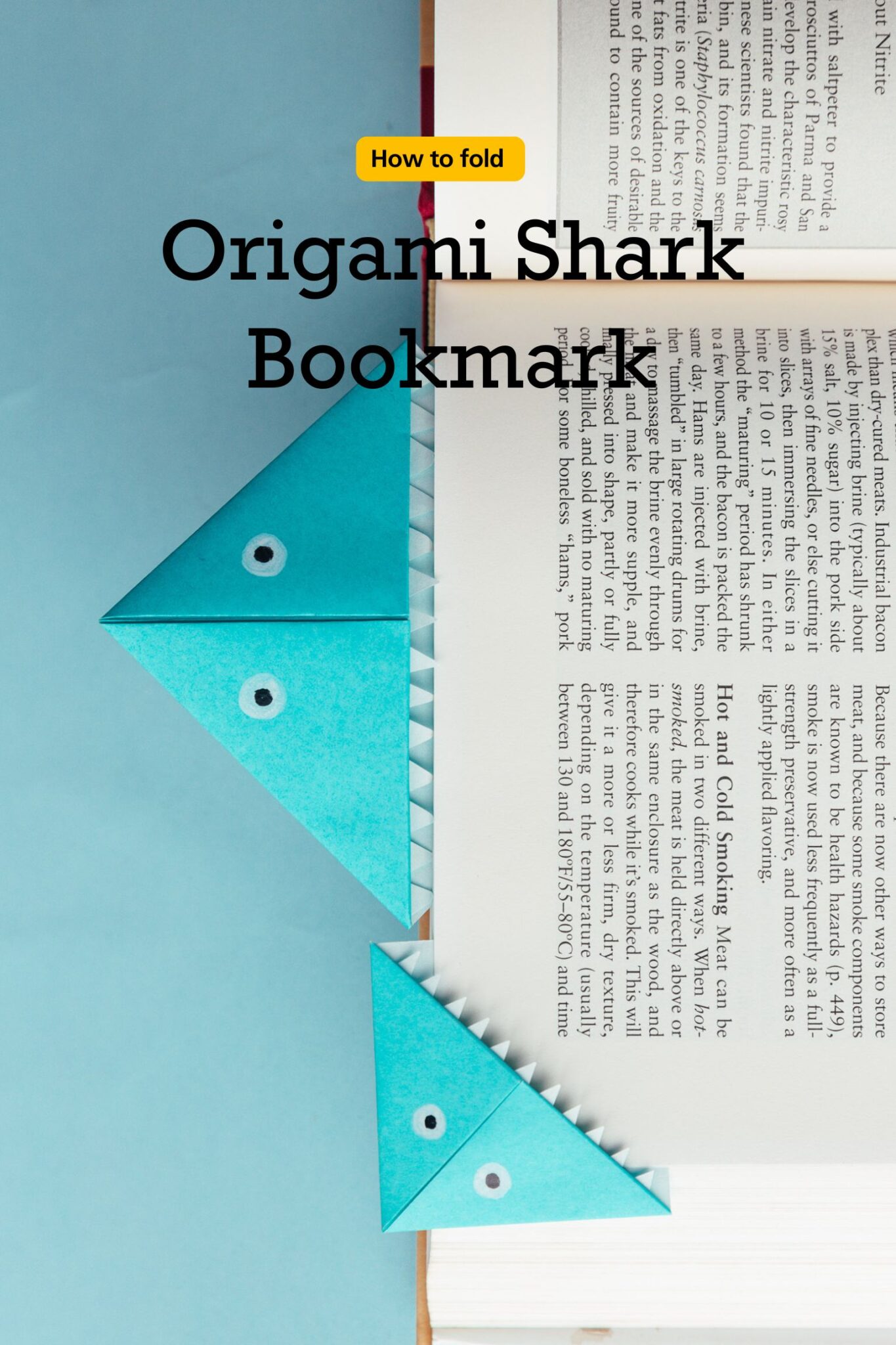 Origami Shark Bookmark: Step-by-Step Instructions - OrigamiOK