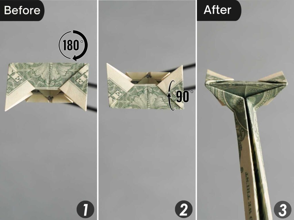Easy Dollar Bill Origami Cat Instruction - Origami OK