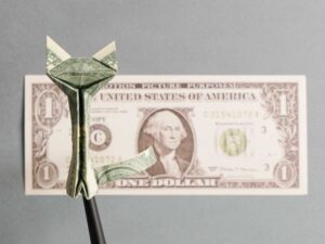 Easy Dollar Bill Origami Cat Instruction - Origami OK