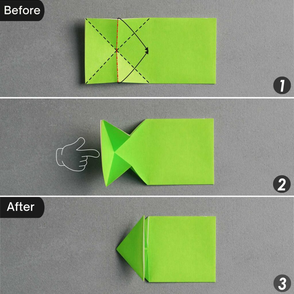 Easy Sticky Note Origami Frog - Origami OK