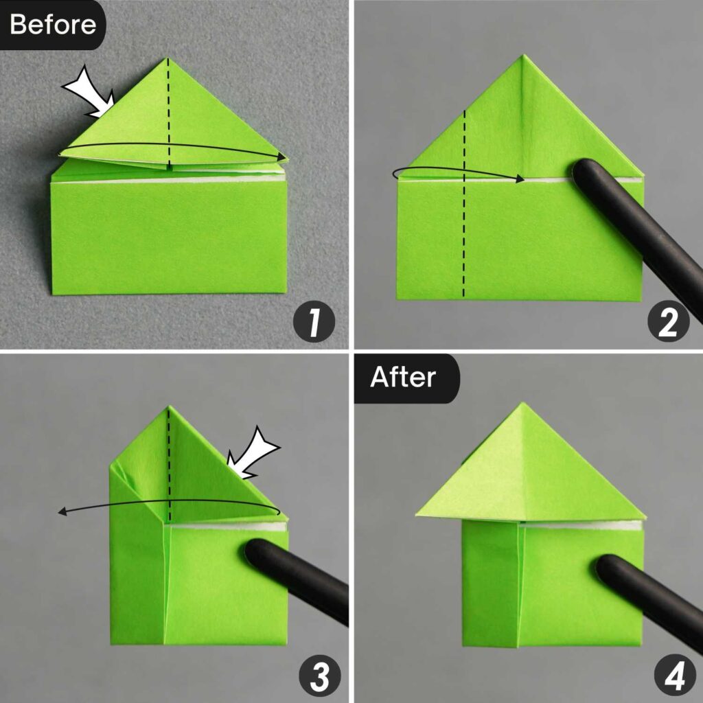 Easy Sticky Note Origami Frog - Origami OK