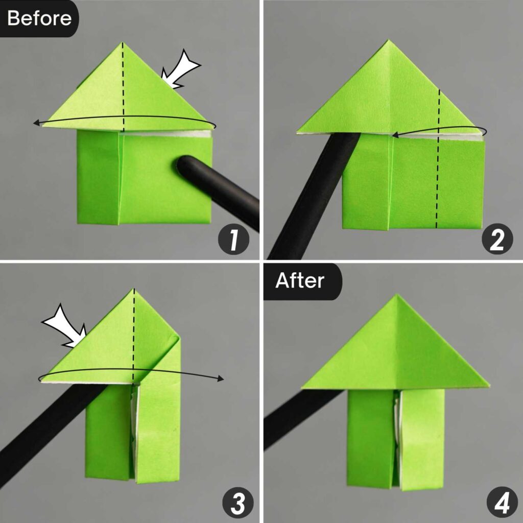 Easy Sticky Note Origami Frog - Origami OK