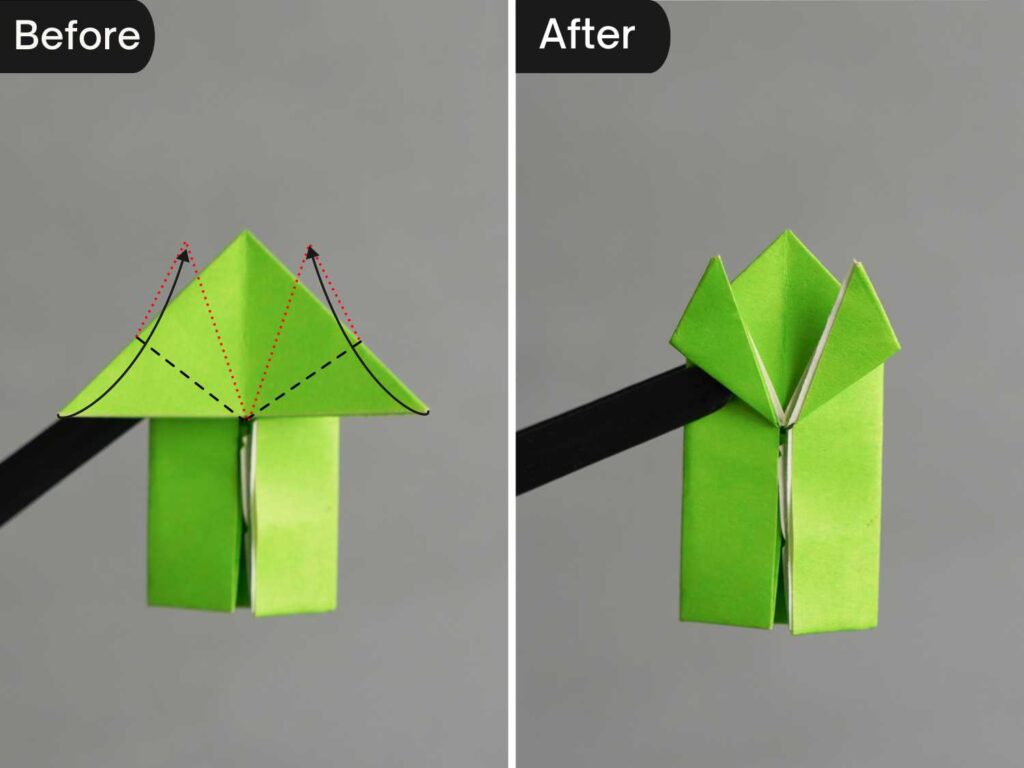 Easy Sticky Note Origami Frog - Origami OK