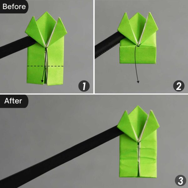 Easy Sticky Note Origami Frog - Origami OK