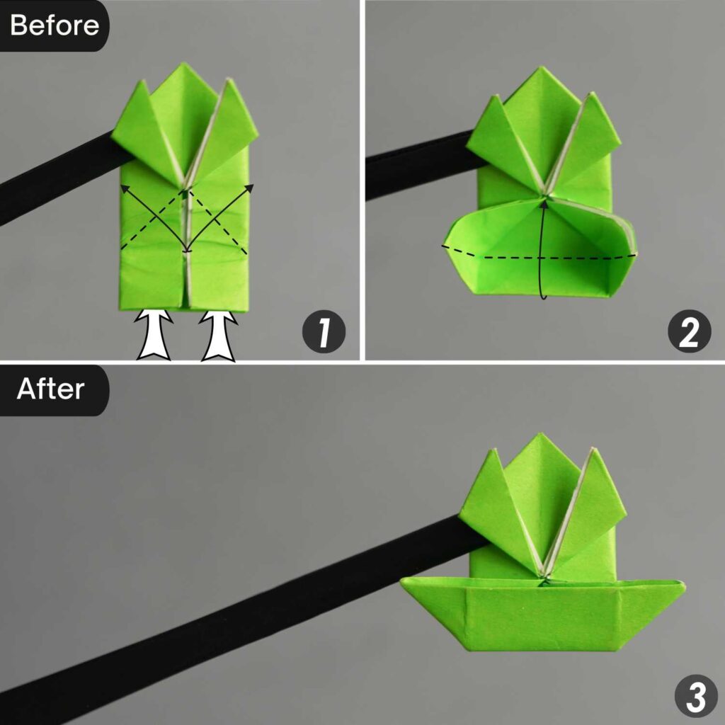 Easy Sticky Note Origami Frog - Origami OK