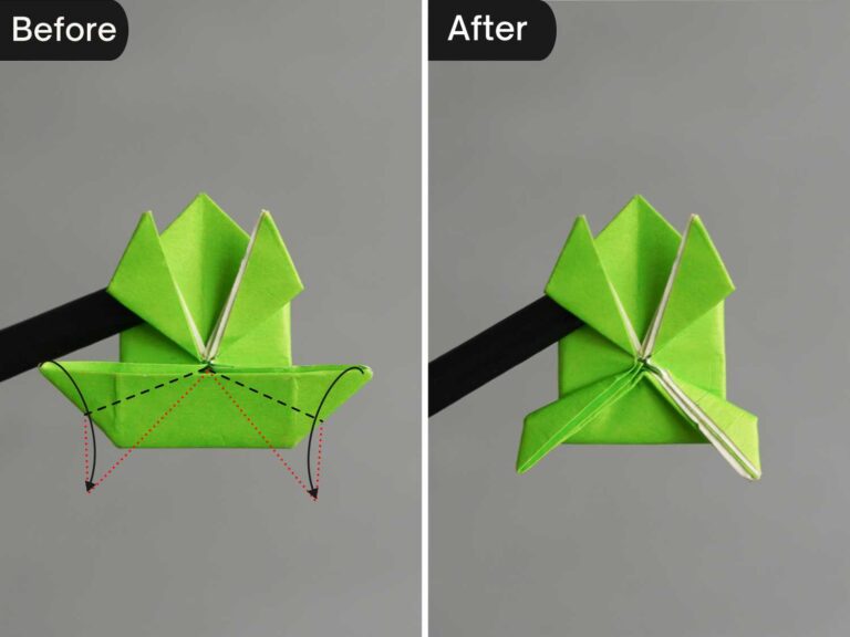 Easy Sticky Note Origami Frog - Origami OK