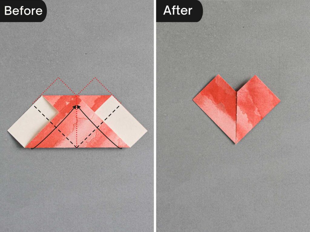 Easy Sticky Note Origami Heart - Origami OK