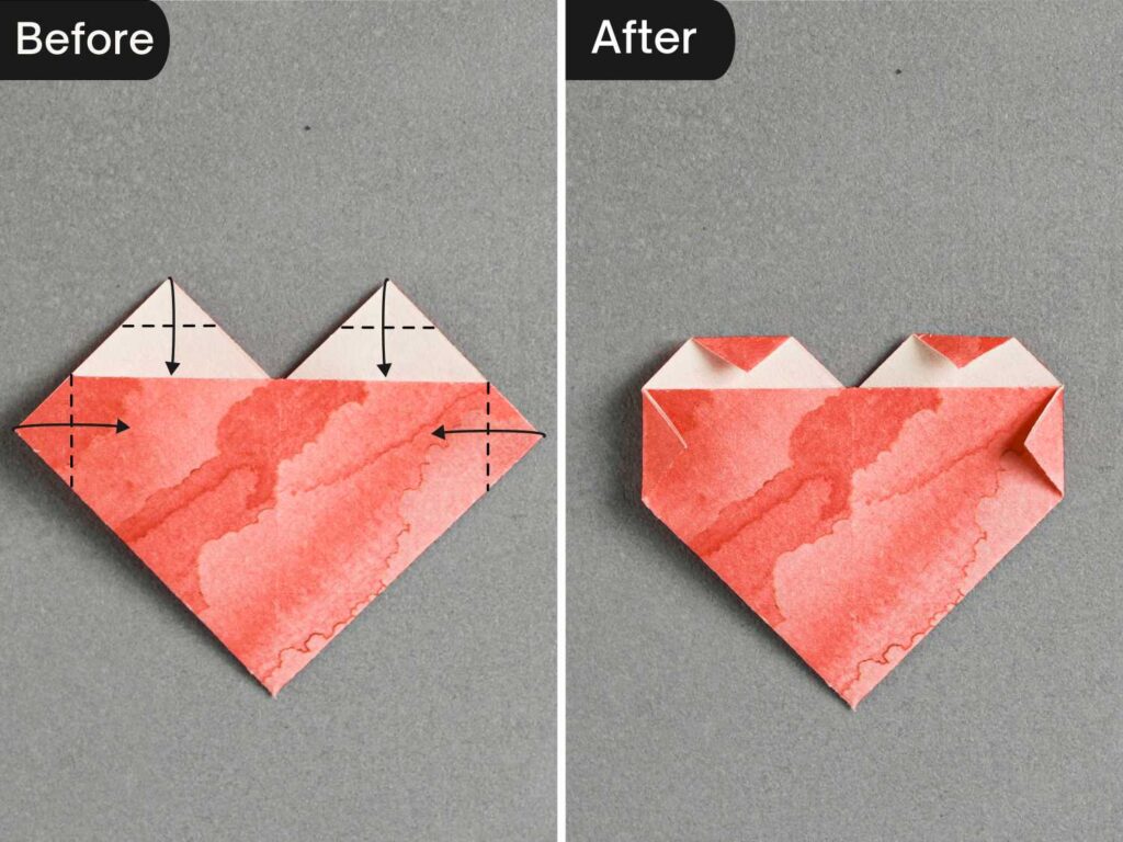 Easy Sticky Note Origami Heart - Origami OK
