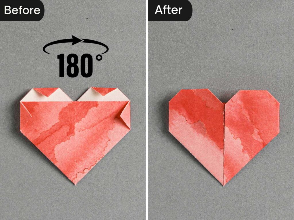 Easy Sticky Note Origami Heart - Origami OK