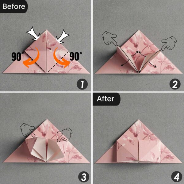 Easy Sticky Note Origami Rose - Origami OK