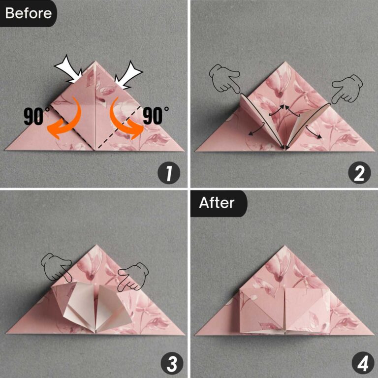 Easy Sticky Note Origami Rose - Origami OK