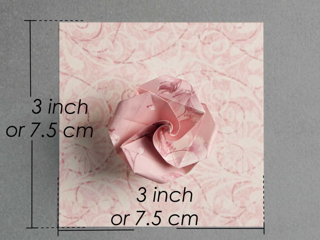 Easy Sticky Note Origami Rose - Origami OK
