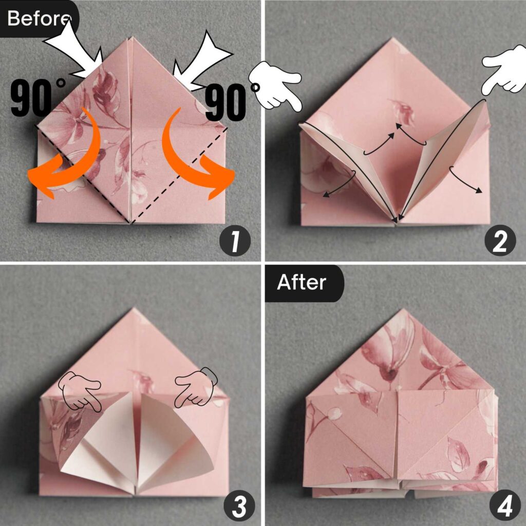 Easy Sticky Note Origami Rose - Origami OK