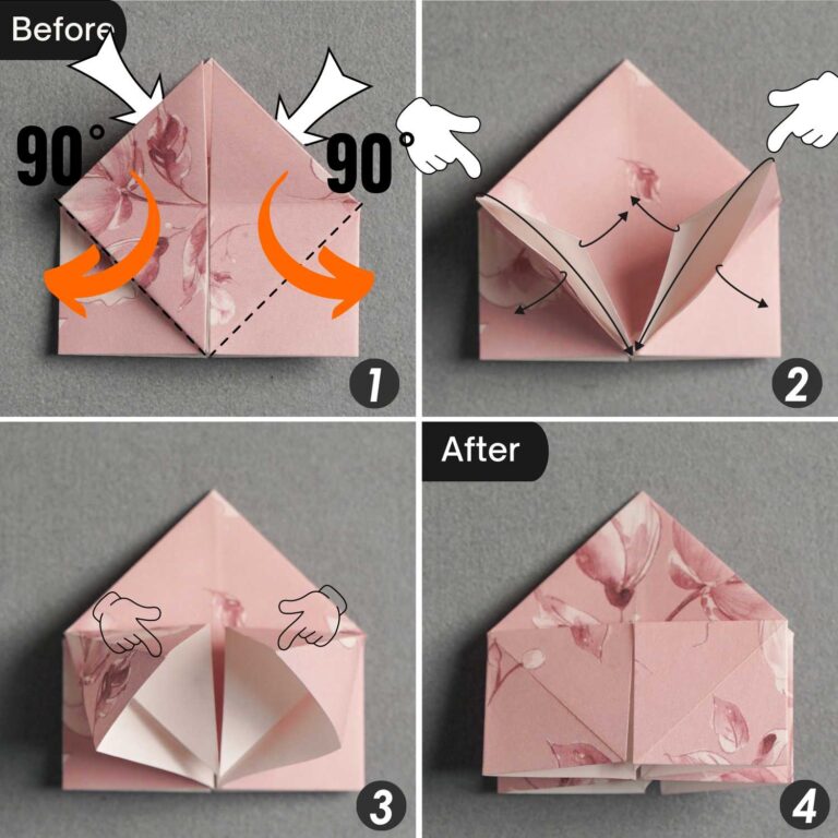 Easy Sticky Note Origami Rose - Origami OK
