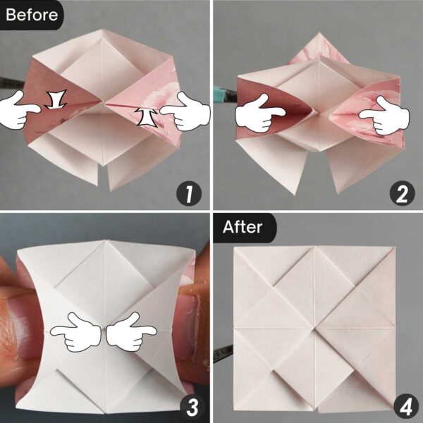 Easy Sticky Note Origami Rose - Origami OK