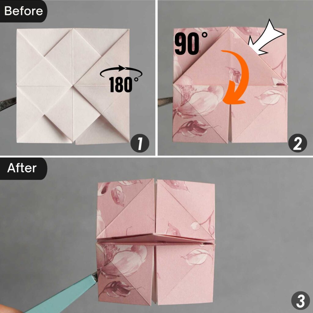 Easy Sticky Note Origami Rose - Origami OK