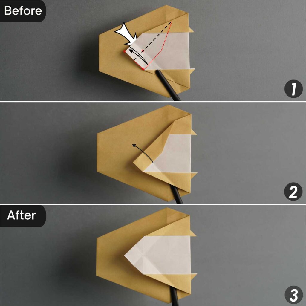 Easy Sticky Note Origami Shark - Origami OK
