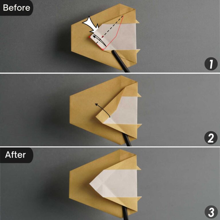 Easy Sticky Note Origami Shark - Origami OK
