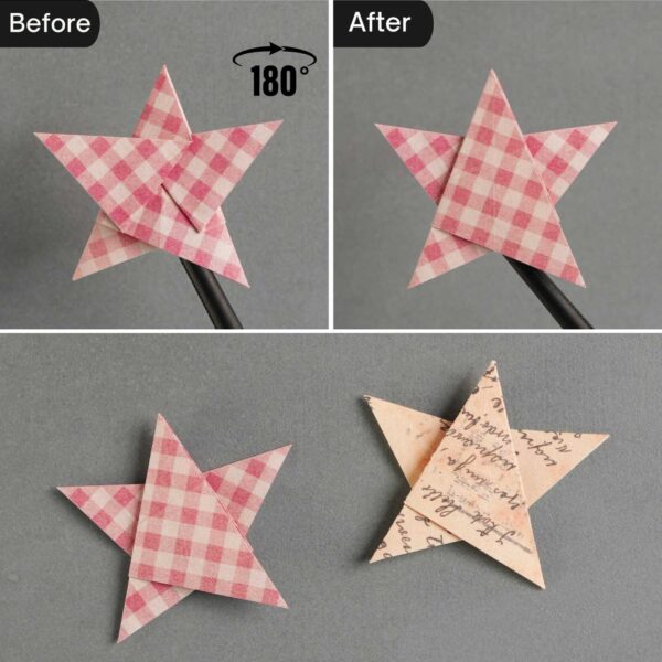 Easy Sticky Note Origami Star Instructions - OrigamiOK
