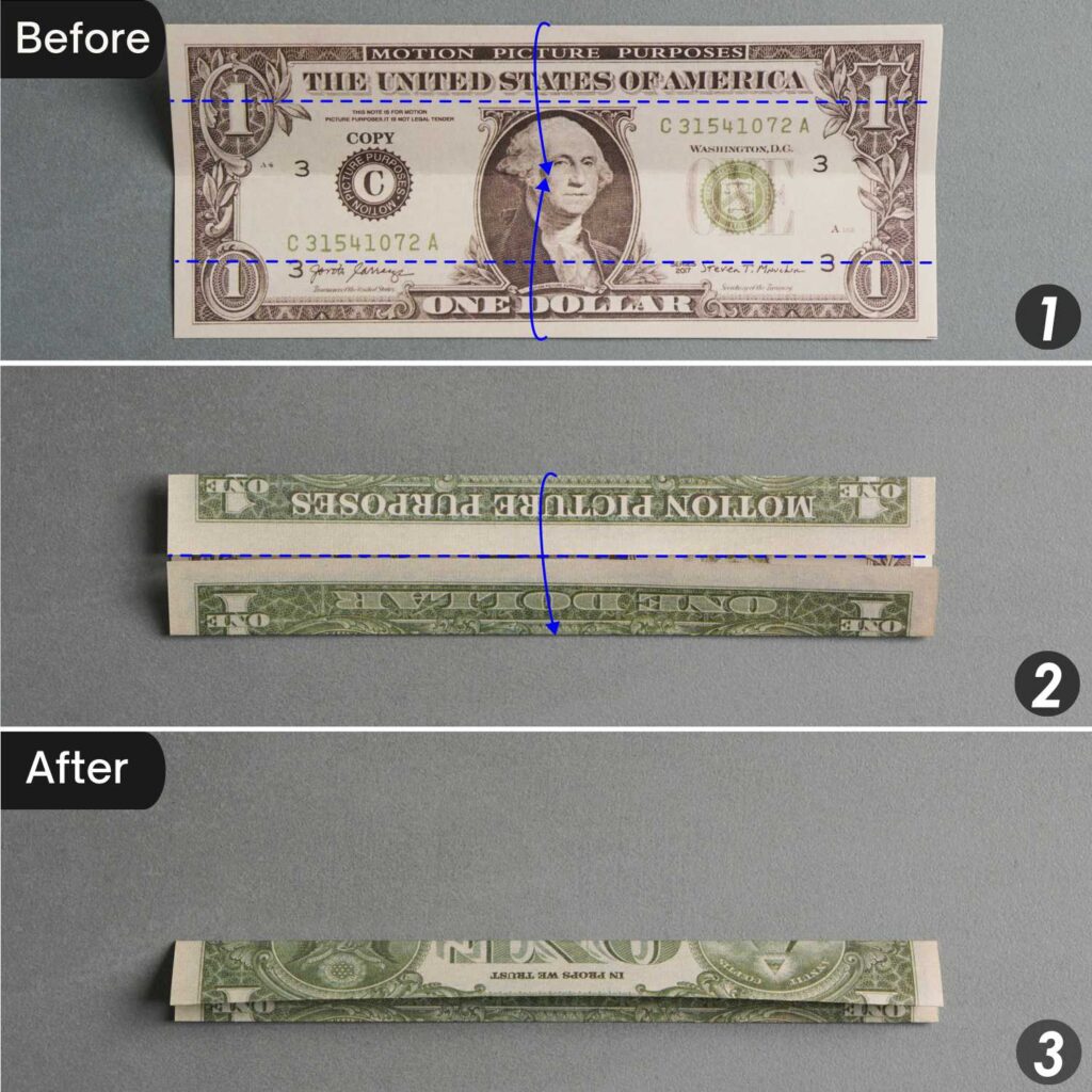 Easy Dollar Bill Origami Pants Instructions - OrigamiOK
