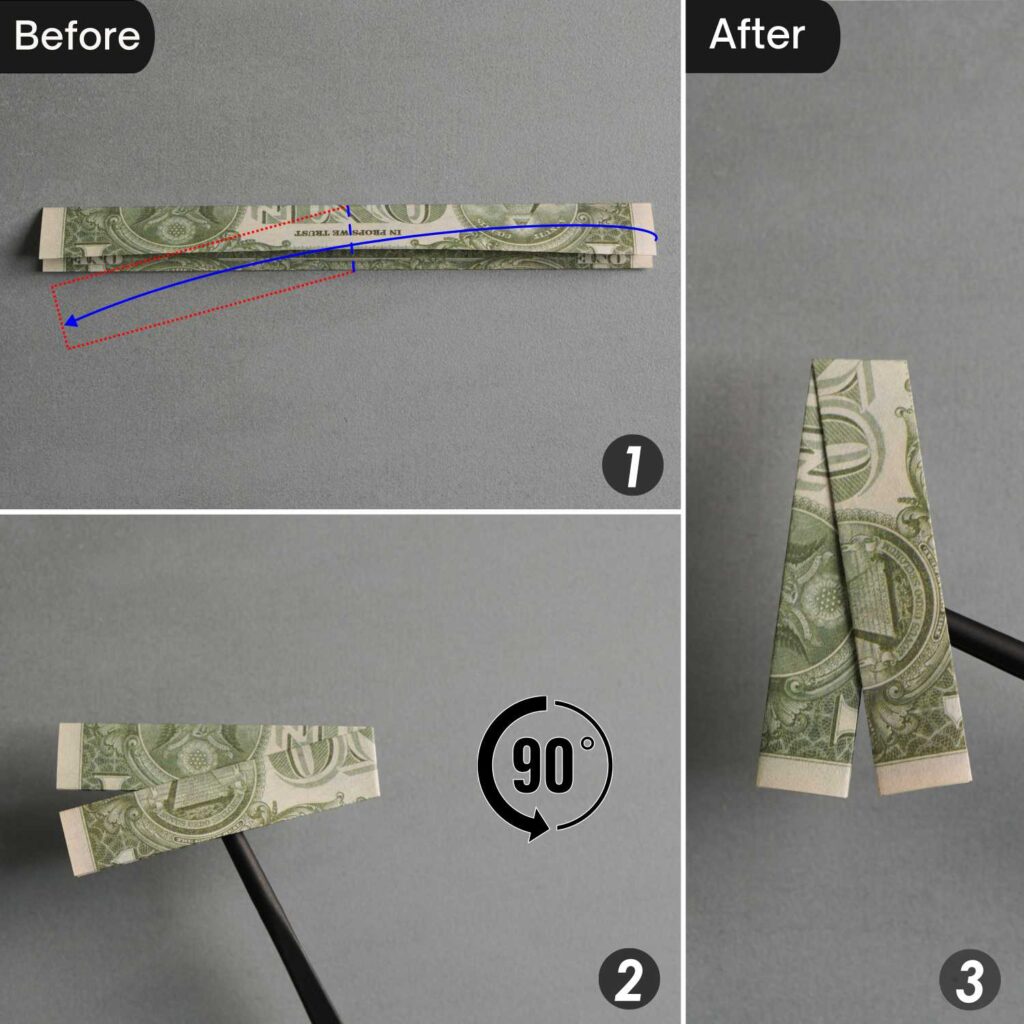 Easy Dollar Bill Origami Pants Instructions - OrigamiOK