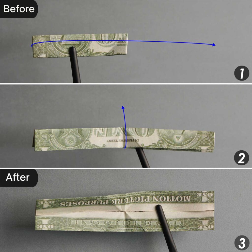 Easy Dollar Bill Origami Pants Instructions - OrigamiOK