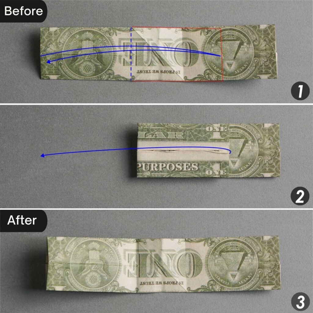 Easy Dollar Bill Origami Pants Instructions - OrigamiOK