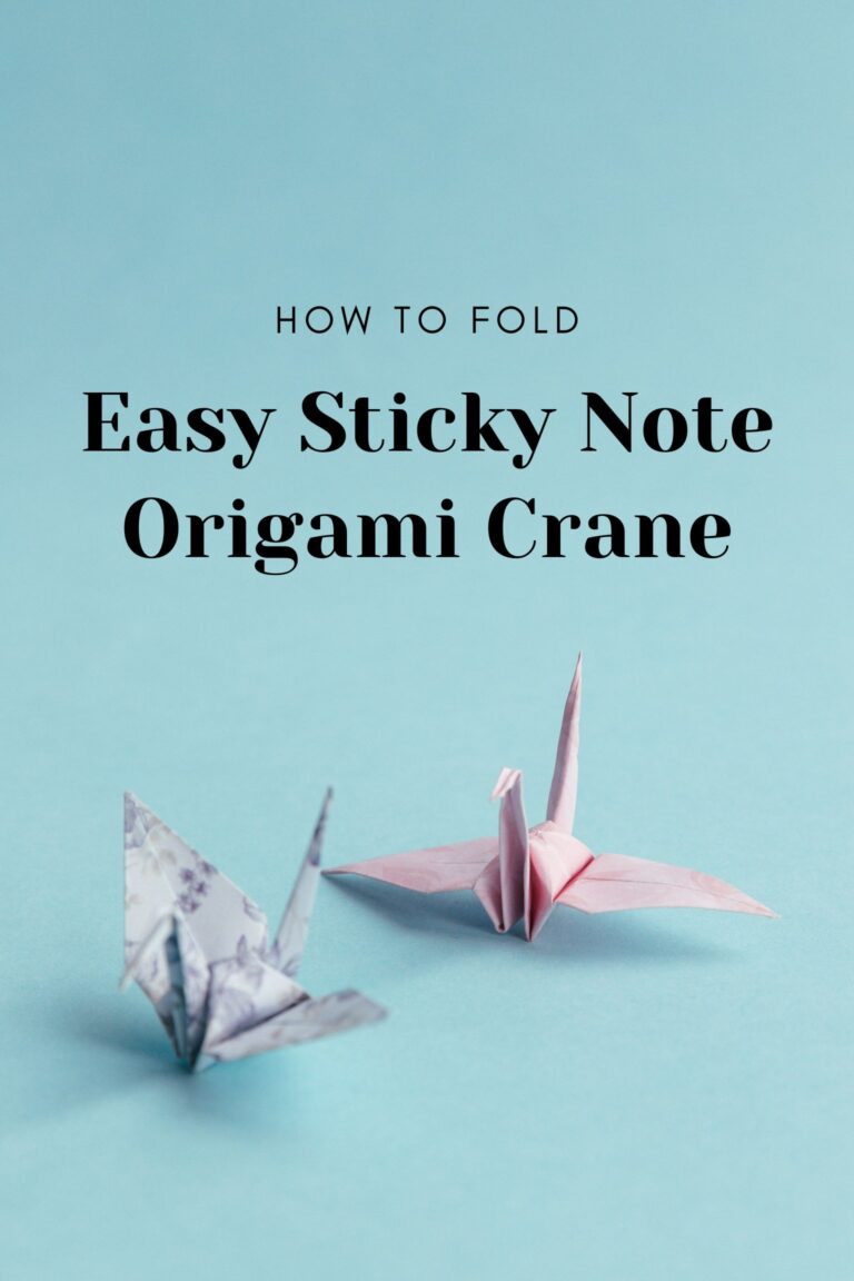 50+ Easy Sticky Note Origami Instructions - Origami OK