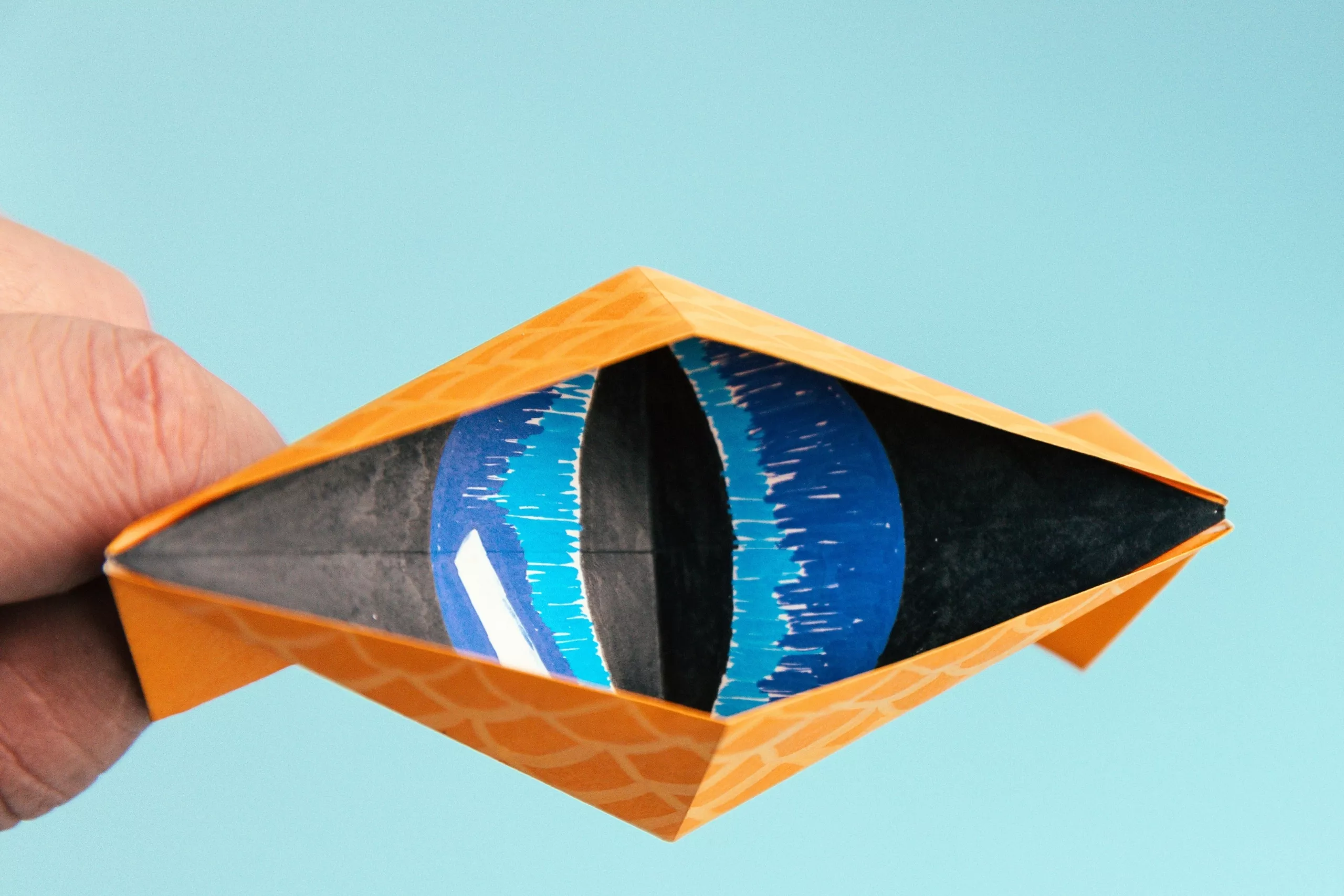 How to Make an Origami Blinking Eye - Origami OK