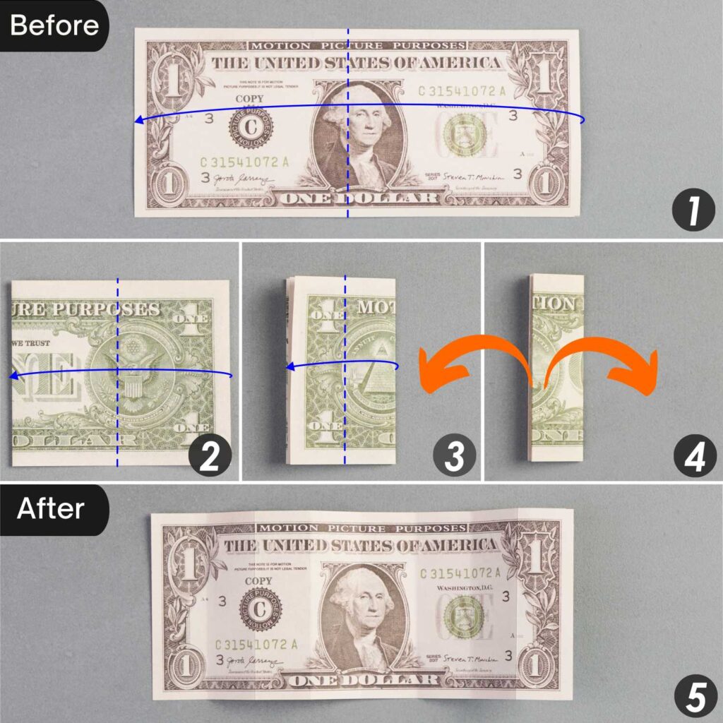 Easy Origami Money Crown Instructions - OrigamiOK