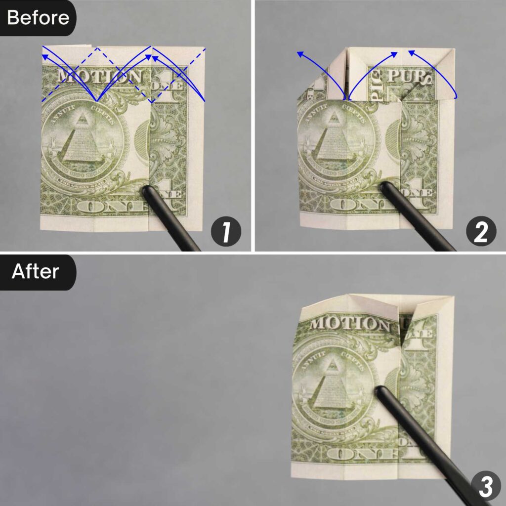 Easy Origami Money Crown Instructions - OrigamiOK