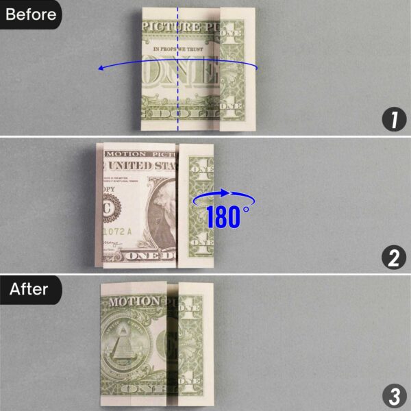 Easy Origami Money Crown Instructions - OrigamiOK