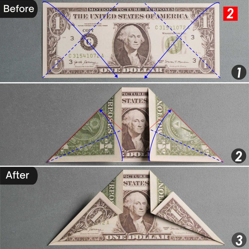 Easy Origami Money Dragon Instructions - OrigamiOK