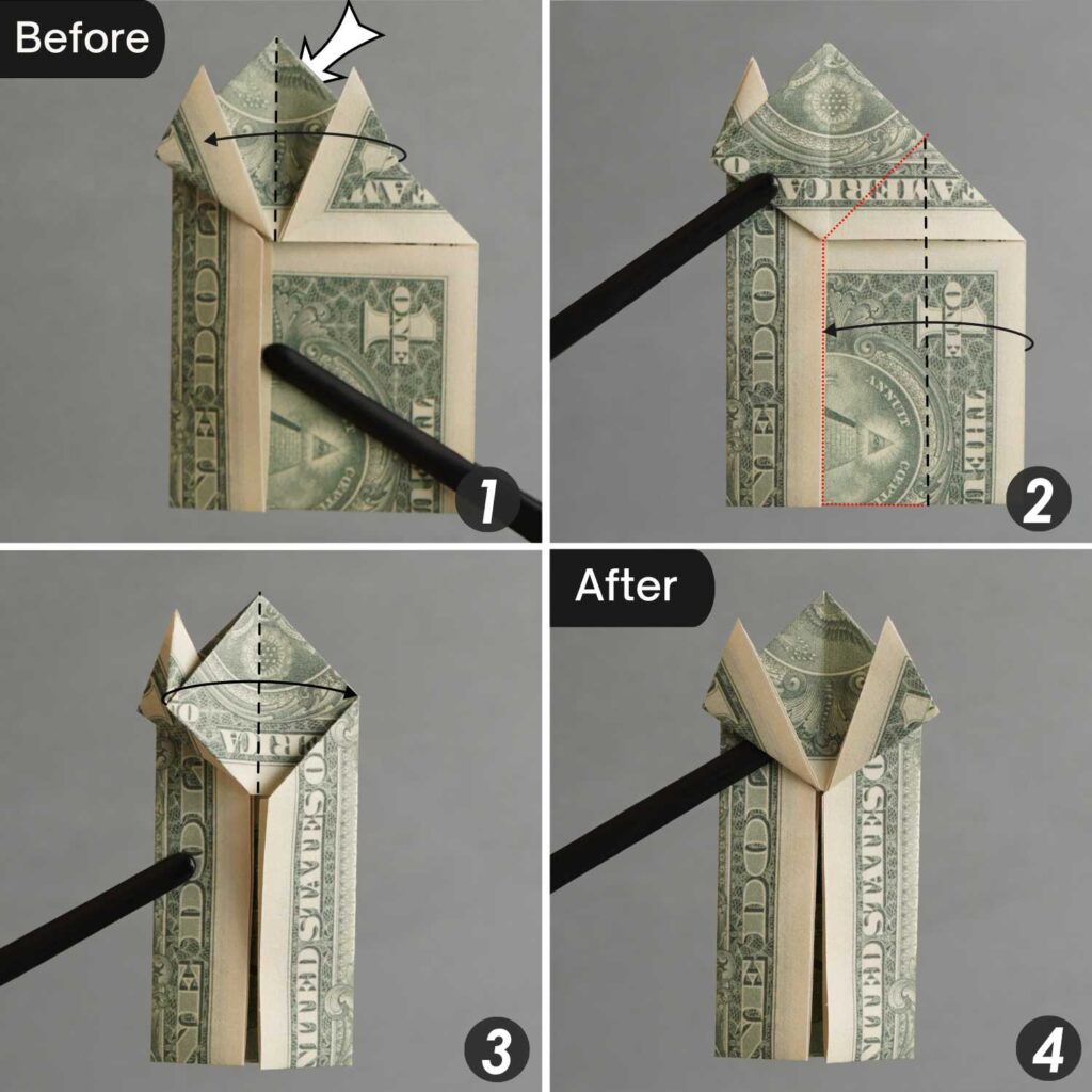 Easy Dollar Bill Origami Frog Instructions - OrigamiOK