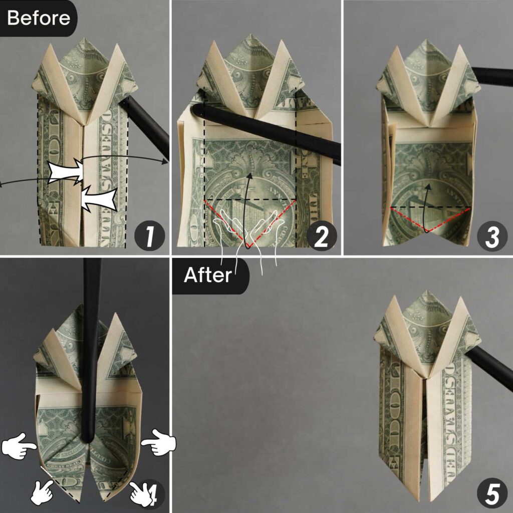 Easy Dollar Bill Origami Frog Instruction - Origami OK