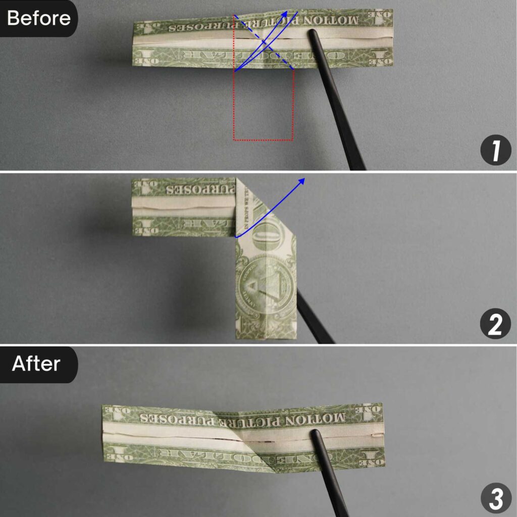 Easy Dollar Bill Origami Pants Instructions - OrigamiOK