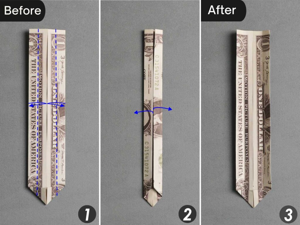 Easy Dollar Bill Origami Sword Instruction - Origami OK