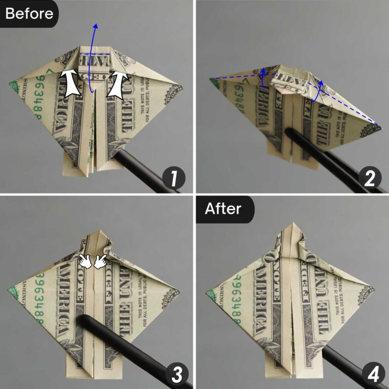 Easy Dollar Bill Origami Turtle Instructions - OrigamiOK